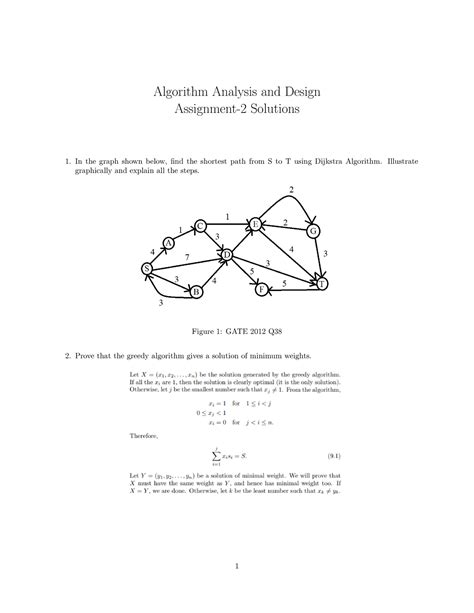 ada assignment 2 solutions algorithm analysis and design assignment 2 solutions in the graph