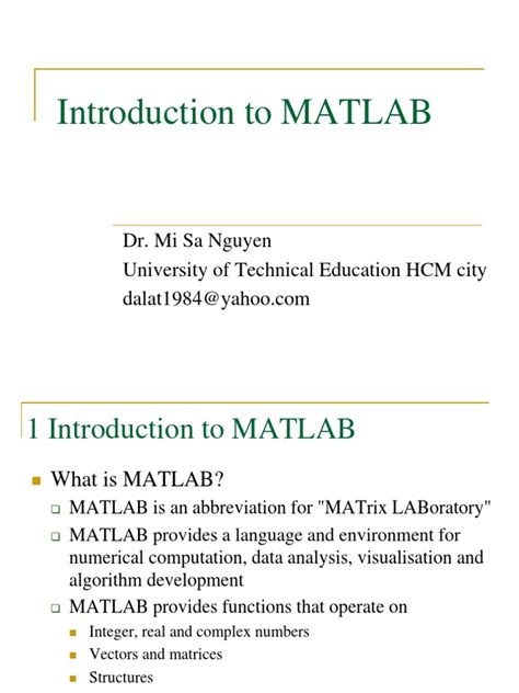Introduction To Matlab Application To Electrical Engineering Part Ii