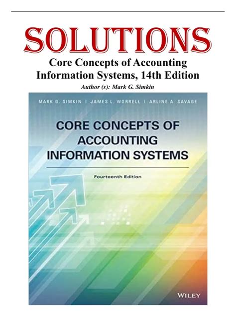 Solutions For Core Concepts Of Accounting Information Systems 14th Edition By Mark Simkin Core