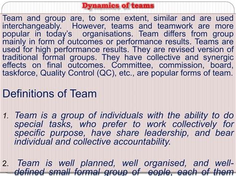 Group Dynamics Ppt Notes Ppt