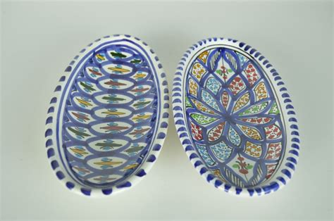 Marokkaanse Spaanse Tapas Schaaltjes Ovaal Aardewerk Bodour