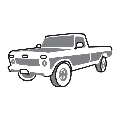 Simple Pick Up Car Illustration 48187463 Vector Art At Vecteezy