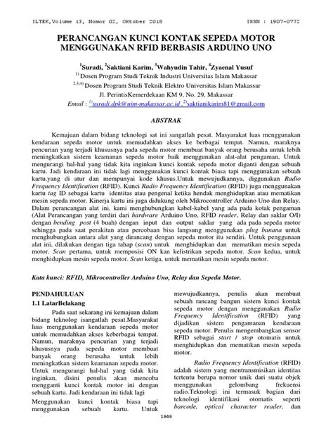 Perancangan Kunci Kontak Sepeda Motor Me B22a5190 Pdf