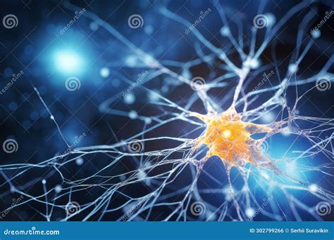 Motor Nerve Endings Vintage Illustration 163216062