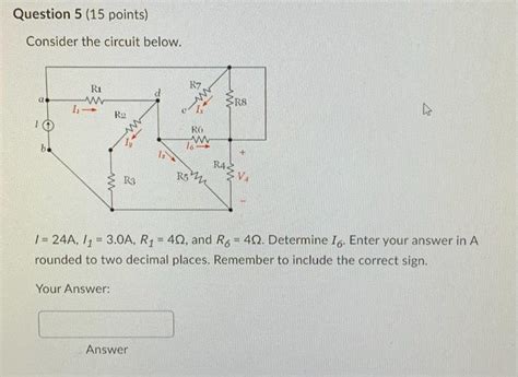 Solved Consider The Circuit Below The Circuit May Be Chegg Com