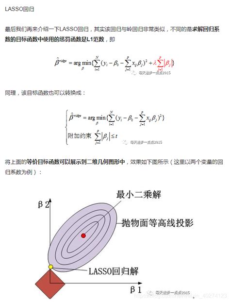 lasso回归、岭回归理解 lasso自变量的回归系数 csdn博客