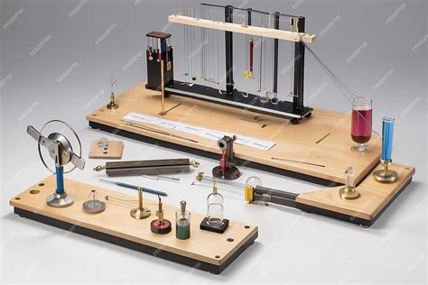 Premium Photo Illustrate A Physics Lab Setup With Pendulums Magnets