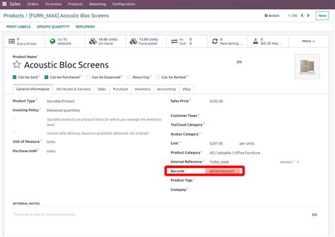multiple barcodes on one specific product odoo