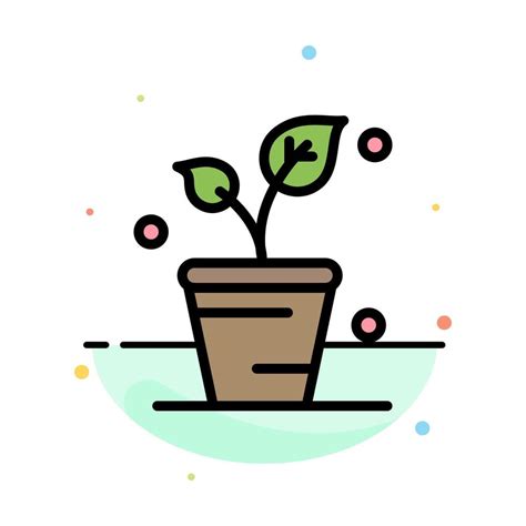 Leaf Ecology Spring Nature Abstract Flat Color Icon Template 14404371