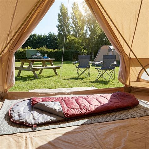 Standard Mummy Shape Sleeping Bag Red Homebase