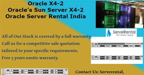 Oracle X4 2 New And Refurbished Oracle Server Rental