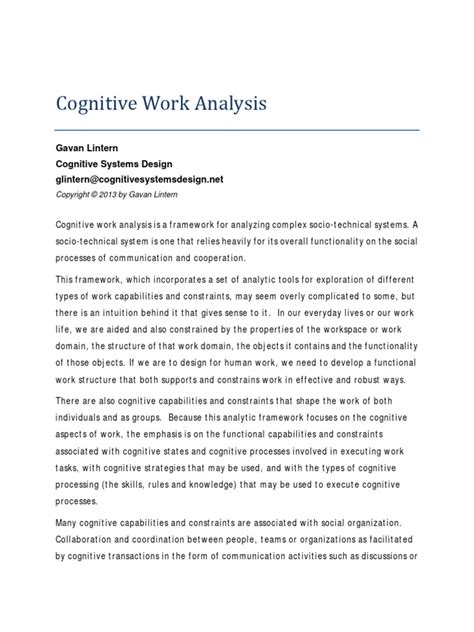Cwa Tutorial Pdf System Organizational Structure
