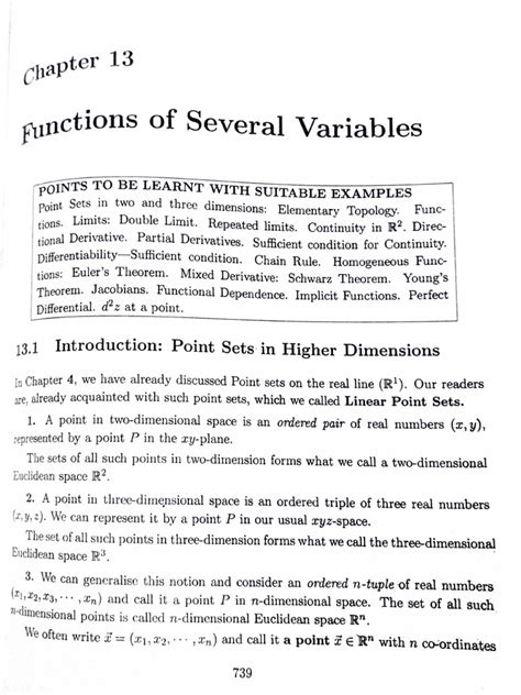 Functions Of Several Variables Pdf Derivative Vector Space