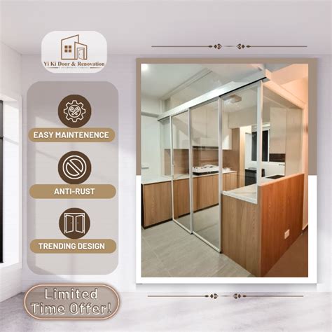 Ultra Slim Countertop Island Sliding Door Yi Ki Door And Renovation