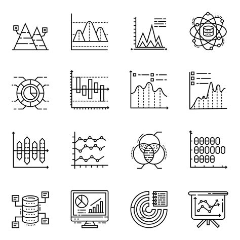 Data And Business Analysis Linear Icons Pack Vector Art At Vecteezy