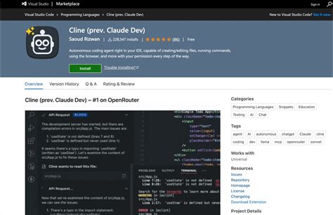 超越 cursor ？cline 解锁 vscode 编程新体验：claude 3 5 sonnet、deepseek v3 随意用！ 来
