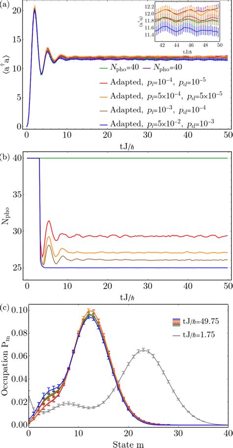 The Time Evolution Of A The Photon Number A † A And B N Pho We Download Scientific