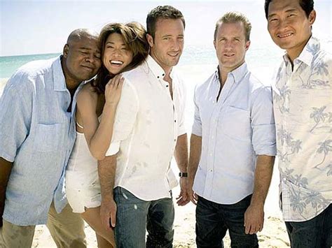 Chi Mcbride Grace Park Alex Oloughlin Scott Caan And Daniel Dae Kim The Cast Of Hawaii Five