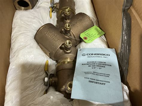 Conbraco 40 107 A2 1 1 2 In 40 100 Series Double Check Backflow Preventer Moses B Glick