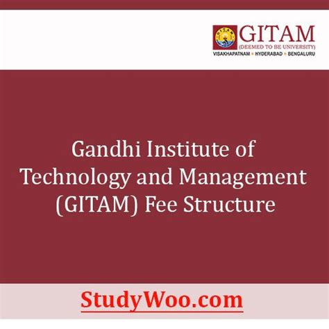 Gandhi Institute Of Technology And Management Gitam Fees Structure And Courses 2022 23