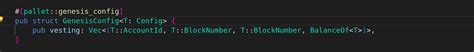 Substrate Node Template How To Add Vesting In Customspecjson
