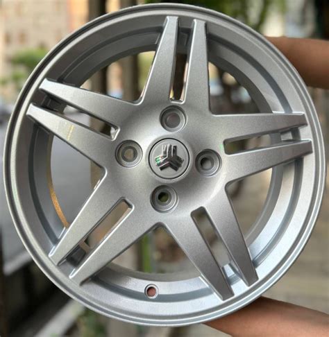 رینگ فابریک سایز۱۴ ۱۰۰×۴ نقره‌ای ۵ پر ساینا رینگ و لاستیک لواف