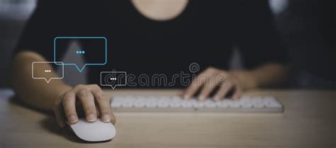 Social Network Concepts Women Using Smartphones Typing Live Chat Chatting Social Networking