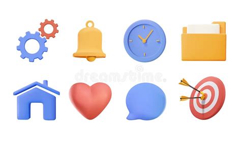 3d Minimalistic Style For The Interface Of Applications And Web Pages