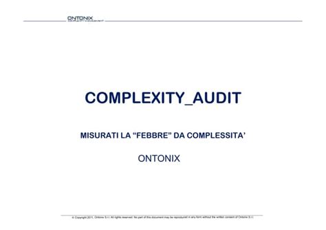 Audit Complexity Pdf