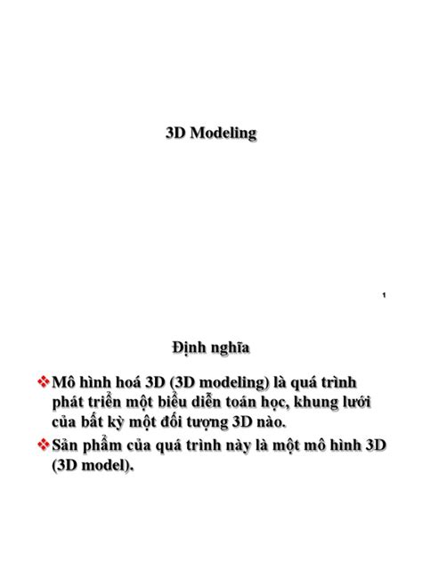 3 d modeling pdf