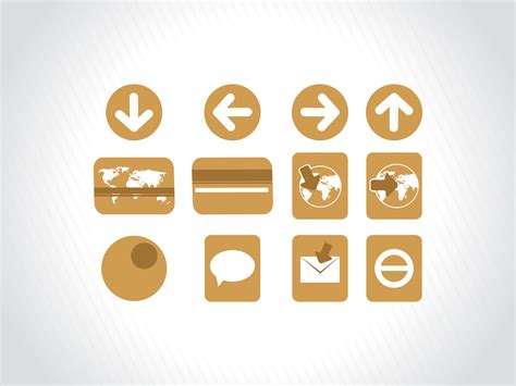 Button Icon Set 25289816 Vector Art At Vecteezy