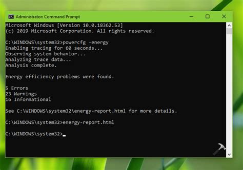 How To Generate Power Efficiency Diagnostics Report In Windows 10