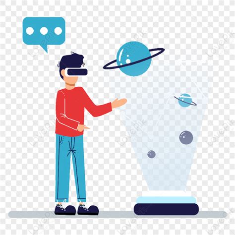 Vr 가상 현실 캐릭터 일러스트 게임 행성평상복도박 Png 일러스트 무료 다운로드 Lovepik