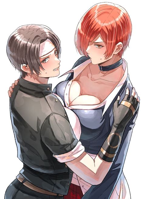 Yagami Iori Kusanagi Kyou And Miss X The King Of Fighters And More Drawn By User Jmzg