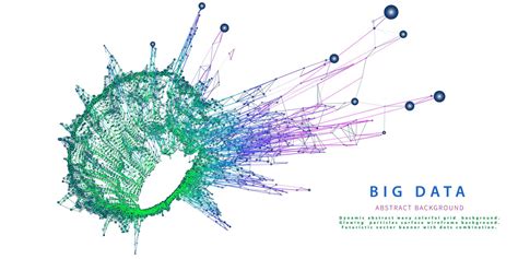 Chaotic Abstract Colorful Grid Concept On Dark Background Futuristic Vector Banner With Dots