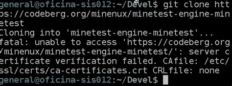 Solucion A Error Git “certificate Verification Failed Cafile”