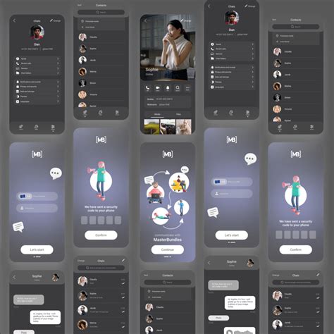 Chatting App UI Kit MasterBundles