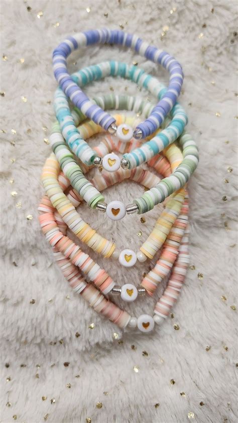 Hecho A Mano Clay Bead Necklace Beaded Bracelets Diy Colorful Bead