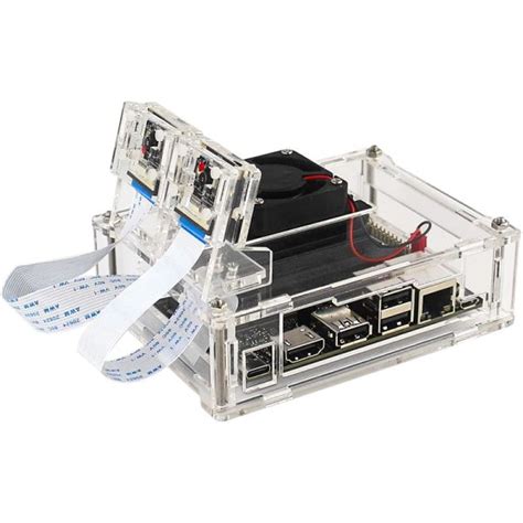 Raspberry Pi Acrylic Case With Fan Plexiglass MaidaTech