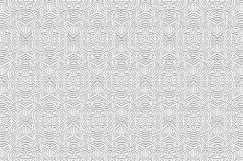 양각 흰색 배경 민족 표지 디자인 보도 용지 보헤미안 스타일 낙서 및 젠탱글 기술 부족 기하학적 독특한 3d 패턴입니다 동양 아시아 인도 멕시코 아즈텍의 동기 0명에 대한