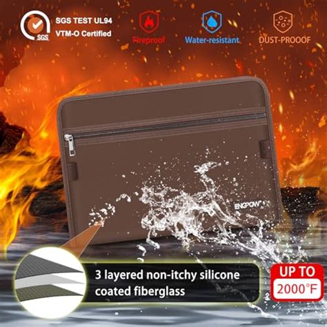 Engpow Accordion File Organizer Fireproof 13 Pockets Expanding File Folder