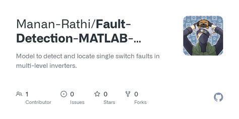 Github Manan Rathi Fault Detection Matlab Model Model To Detect And Locate Single Switch