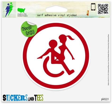 Amazon Com Handicapped Sex Funny Vinyl Car Bumper Window Sticker 4 X 4 Automotive