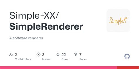Github Simple Xxsimplerenderer A Software Renderer