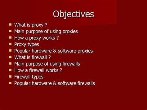 Proxy Servers And Firewalls Ppt