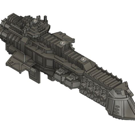 Bfg Imperial Navy Mars Class Battlecruiser Free 3d Print Model