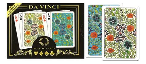 Juego De Cartas Da Vinci Fiori 100 Plástico Tamaño Puente Cuotas