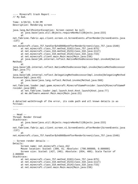 Crash 2022 01 20175921 Client Pdf Java Programming Language