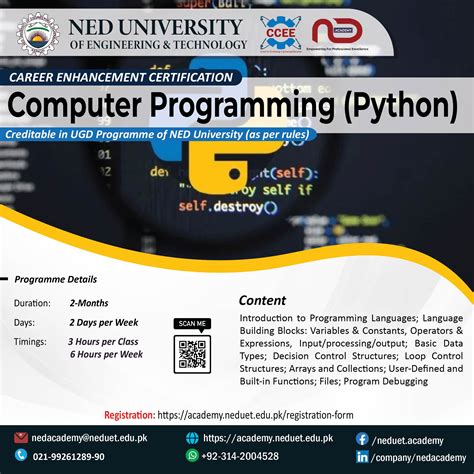 computer programming python ned academy ccee cmpp ptmc