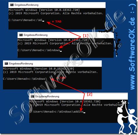 use autocomplete in the command prompt and powershell